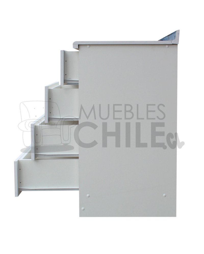 Base Cocina 120cm Melamina Blanca – Con Cubierta Postformado